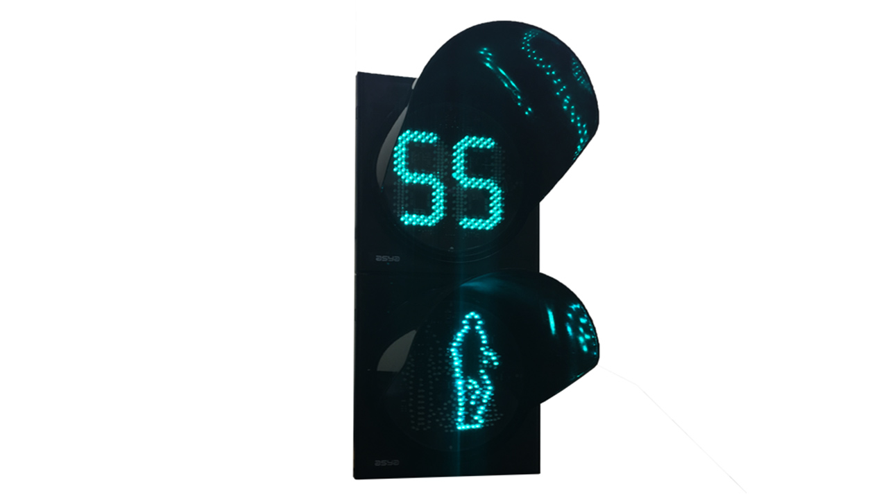 300 mm Animated Pedestrian Signal Head With Traffic Countdown Timer ...